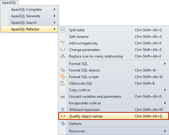 How To Format Sql Query To Qualify Object Names Explicitly