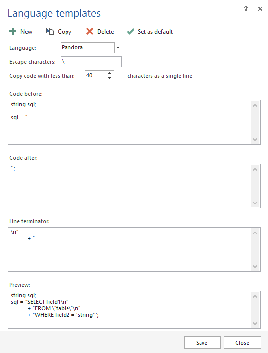 Quickly Convert Sql Code To Language Specific Client Code