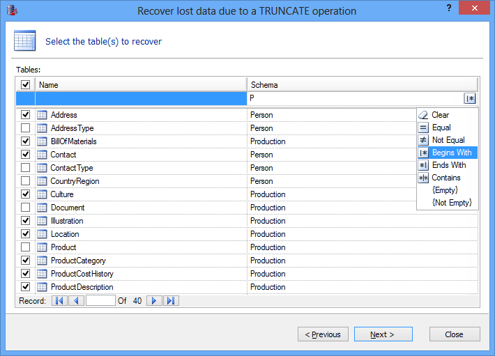 Recover data lost due to a TRUNCATE operation without backups