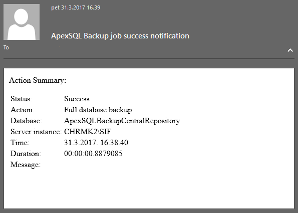 How To Set Up Email Notifications For Backup Jobs In Sql Server Solution Center