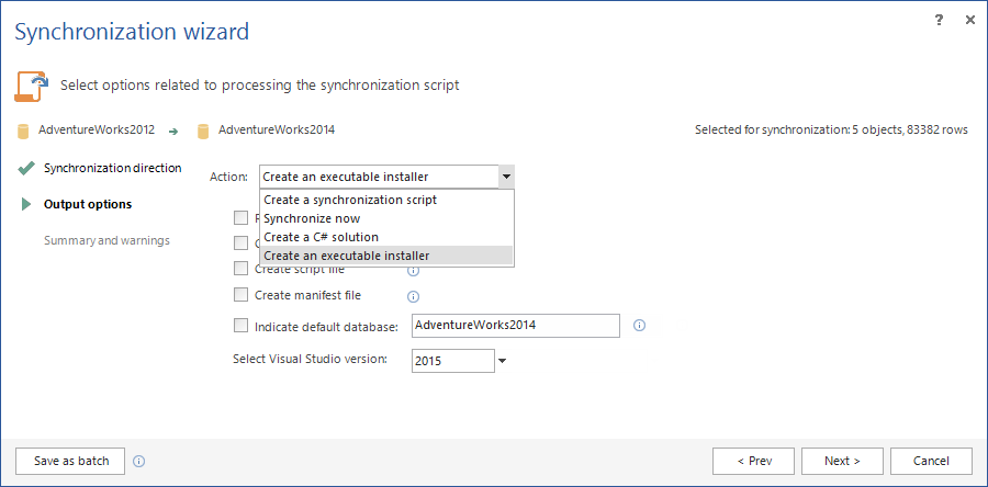 How To Synchronize Specific Rows On A Sql Remote Database Using A Database Installer Package