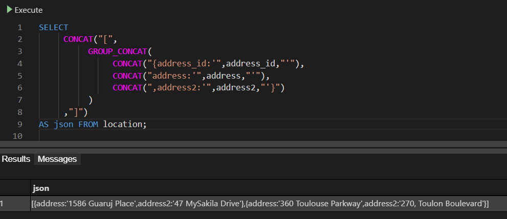 How To Export MySQL Data To JSON