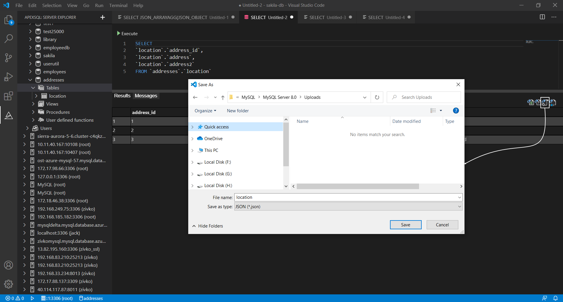 How To Export MySQL Data To JSON