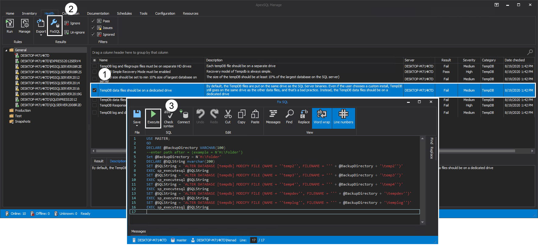 How To Perform A SQL Server Health Check Analysis Of The TempDB